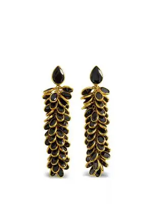 FREYA ROSE Crystal Long Drop Earrings - Gold