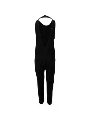 IRO PARIS Open-back Jumpsuit With Leather Trim