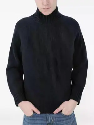 RE_BRANDED Roll-neck Ribbed Knit Sweater