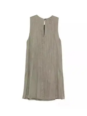 ALYSI Sleeveless Crinkled Mini Dress
