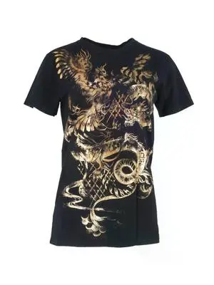 Balmain Dragon-printed Cotton T-shirt