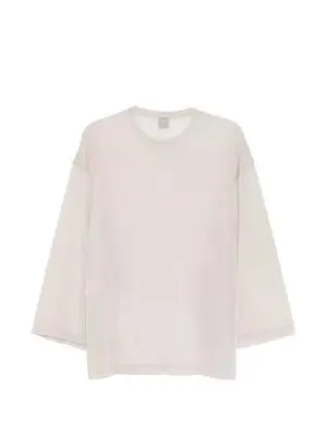 ALYSI Paneled Long-sleeve Top