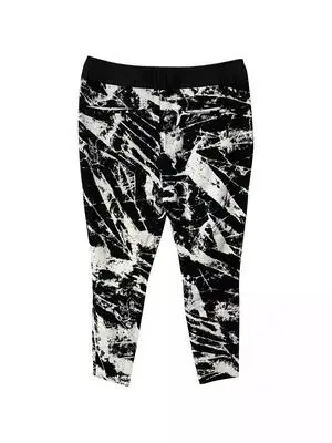 Helmut Lang Marble-print Trousers