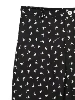 Moschino Printed Straight Trousers