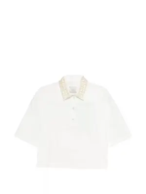 ALYSI Beaded Polo Shirt