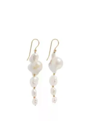 FREYA ROSE Baroque Drop Earrings - White