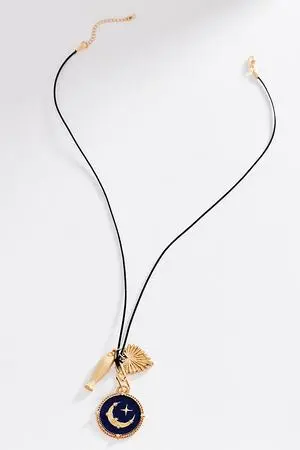 Anthropologie Multi-charm Pendant Necklace - Gold