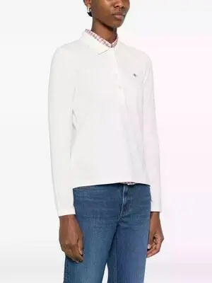Gant Cotton Polo Top - White