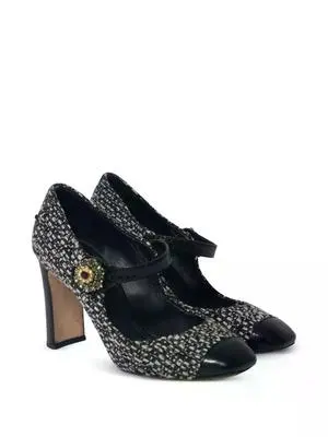 Dolce & Gabbana Tweed Mary Jane Pumps