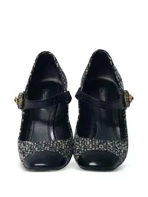 Dolce & Gabbana Tweed Mary Jane Pumps