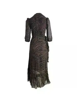 Ba&sh Zebra-print Asymmetric Dress