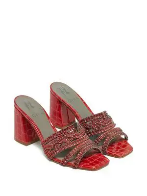GINA Rodeo Mules With Crystal Embellishments