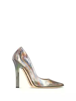 JIMMY CHOO Anouk Disco Mirror Pointed-toe Pumps