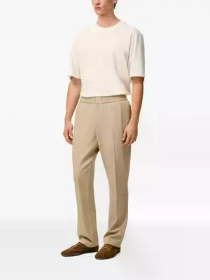 AMI Paris Wool Elasticated Waist Trousers