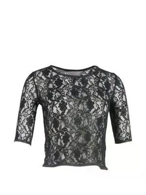 Mulberry Laced Crop Top