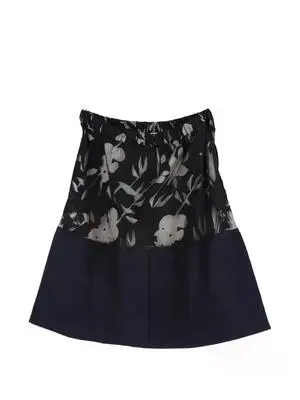 Marni Floral-print Flared Mini Skirt