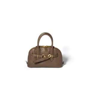 Miu Miu Aventure Nappa Leather Top-handle Bag - Tundra