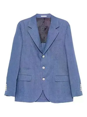 Brunello Cucinelli Single-breasted Blazer - Blue