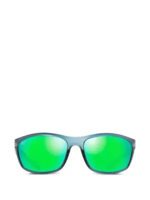 Maui Jim Nuu Landing Geometric-frame Sunglasses - Blue