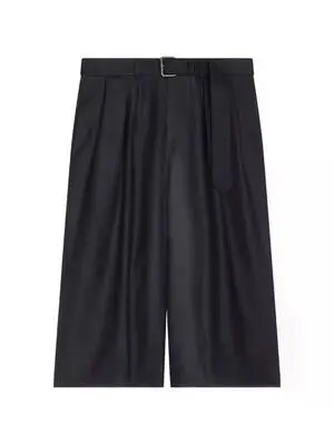 Dries Van Noten Belted Light Wool Shorts
