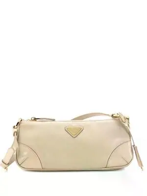 Prada Re-edition 2002 Re-nylon And Leather Shoulder Bag - Neutrals