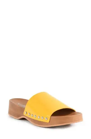 Seychelles Fantasy Platform Sandal - Yellow