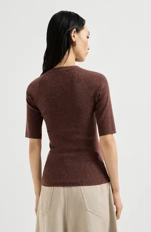 Brunello Cucinelli Sparkling Cashmere Crew-neck Sweater