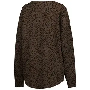 GAMEDAY COUTURE Michigan Wolverines Leopard Oversized Sweatshirt
