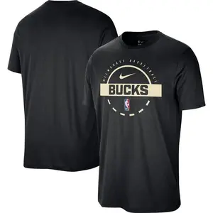 Nike Milwaukee Bucks Authentic Practice T-shirt - Black