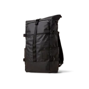 THE BROWN BUFFALO Rolltop Backpack - Black-grid