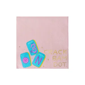 JOLLITY & CO Mahjong Crack Bam Dot Cocktail Napkins