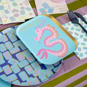 JOLLITY & CO Mahjong Crack Bam Dot Cocktail Napkins