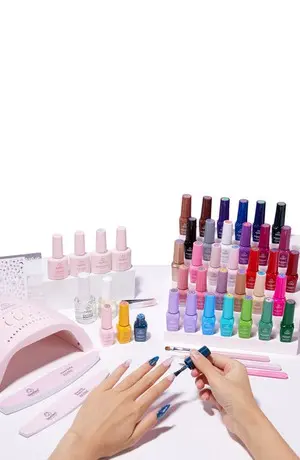 BEETLES 35 Colors 68 Pcs Gel Nail Manicure Studio Kit With Uv Light