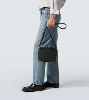 Saint Laurent Small Leather Shoulder Bag - Black