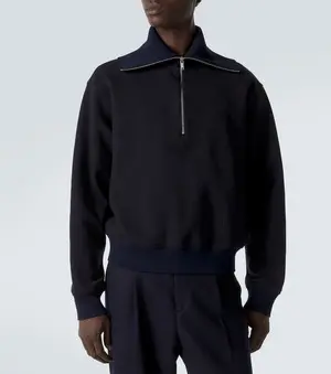 JIL SANDER Cotton Half-zip Sweatshirt