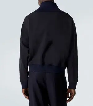 JIL SANDER Cotton Half-zip Sweatshirt - Blue