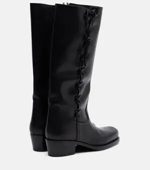 Paris Texas Roxanne 45 Knee-high Leather Boots - Black