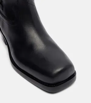 Paris Texas Roxanne 45 Knee-high Leather Boots - Black