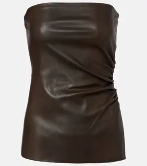 Stouls Laya Leather Bustier - Brown