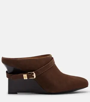 GANNI Wedge Ankle Boots - Brown