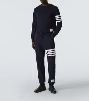 Thom Browne 4-bar Cotton Sweatpants - Blue
