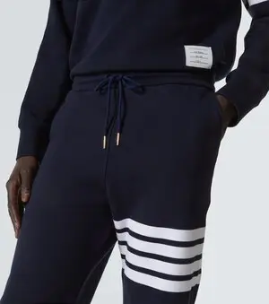 Thom Browne 4-bar Cotton Sweatpants - Blue
