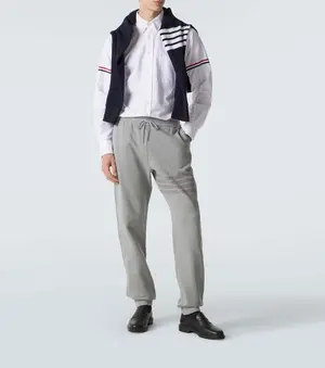 Thom Browne 4-bar Cotton Sweatpants
