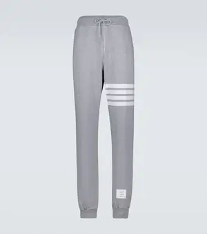 Thom Browne 4-bar Cotton Sweatpants - Grey