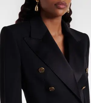 Dolce & Gabbana Cropped Wool And Silk-blend Jacket