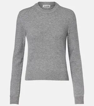 JIL SANDER Jil Sander Crew Neck Virgin Wool Sweater Grey