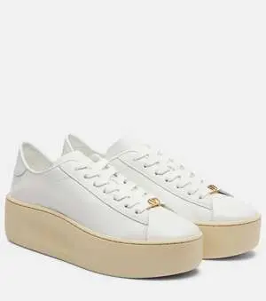 Women's Linen Blend Platform Sneakers