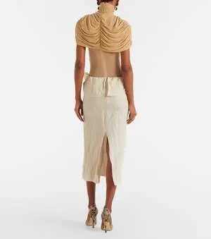 Magda Butrym Asymmetric Midi Skirt