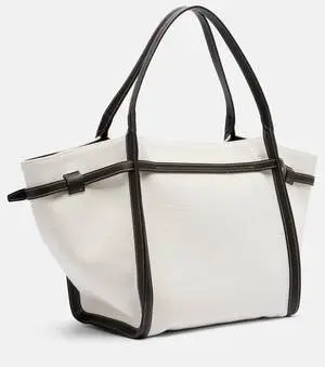 TOD'S Tim Medium Canvas Tote Bag