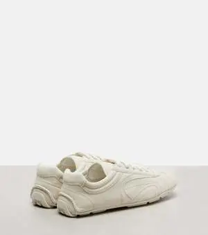 Prada Re-edition 2005 Leather Sneakers - White